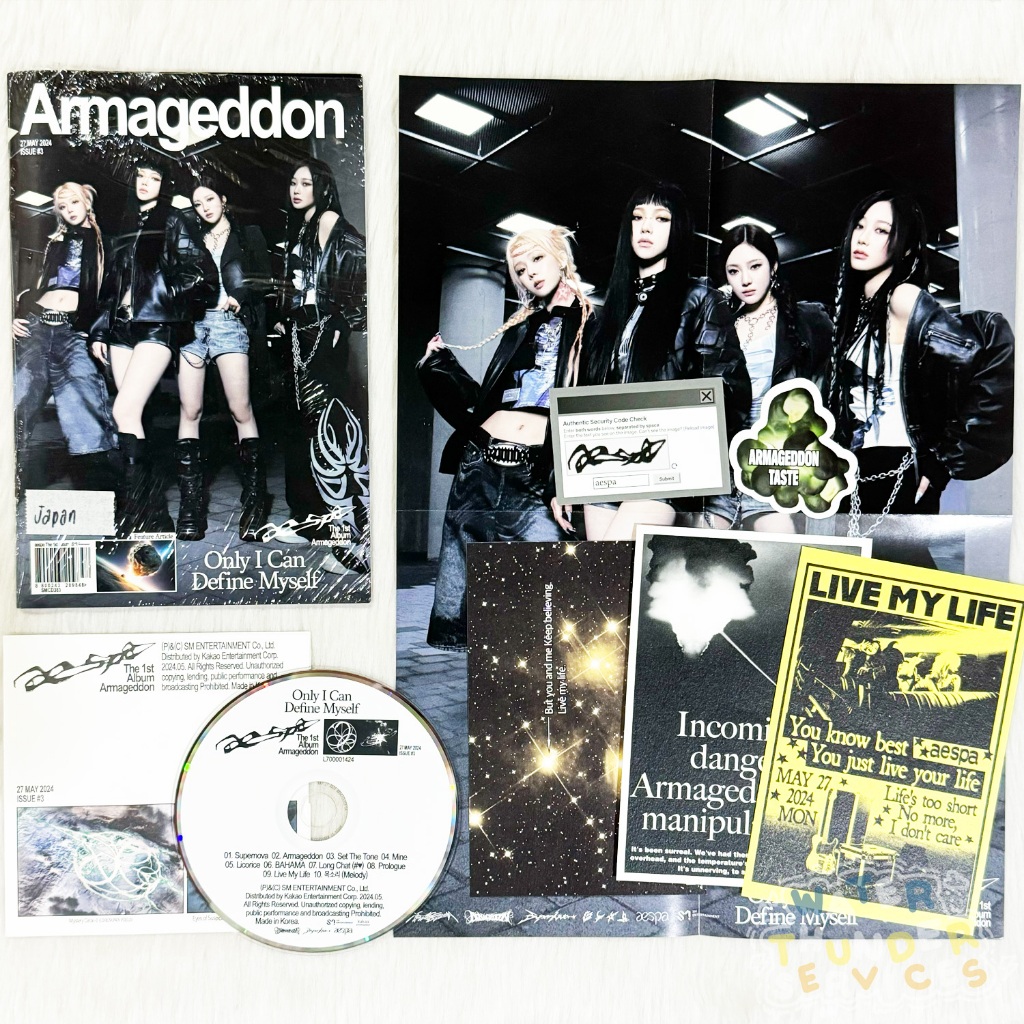 AESPA Armageddon Japan Exclusive ZINE Ver. Unsealed [ONHAND & OFFICIAL ...