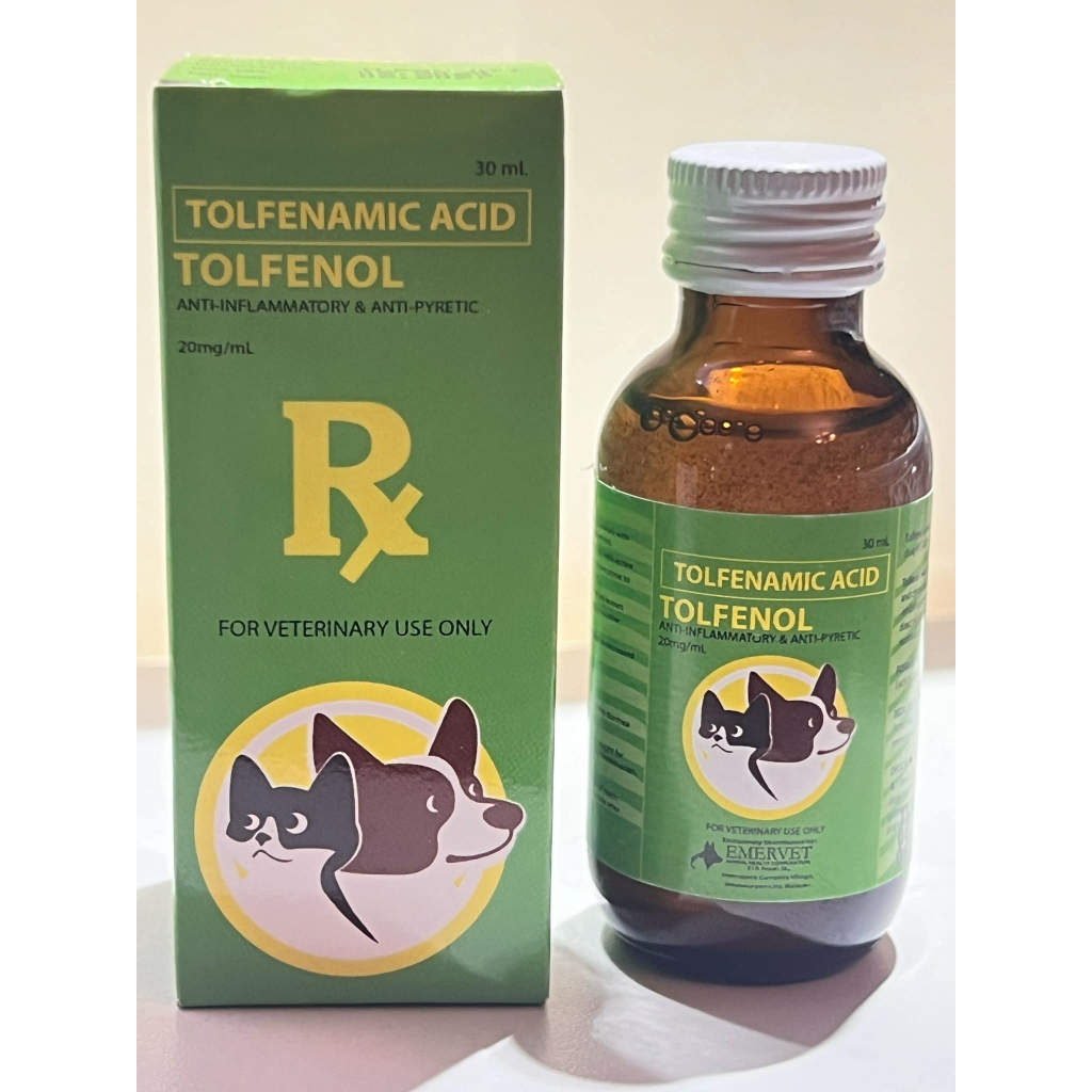 Tolfenamic Acid Tolfenol for Dogs and Cats 30ml Antipyretic for Pets ...