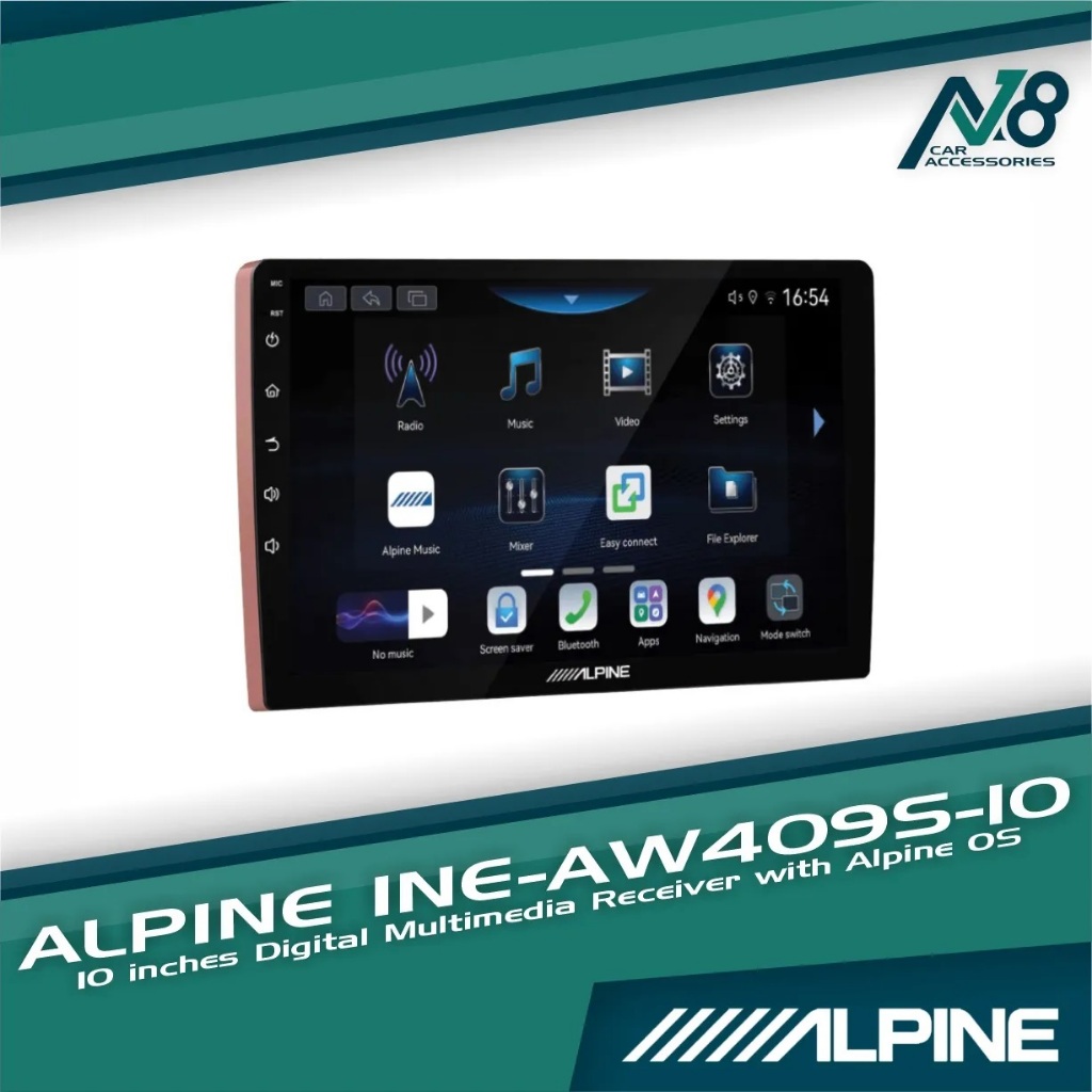 Alpine INE-AW409S-10 10 INCH DIGITAL MULTIMEDIA RECEIVER WITH ALPINE OS ...