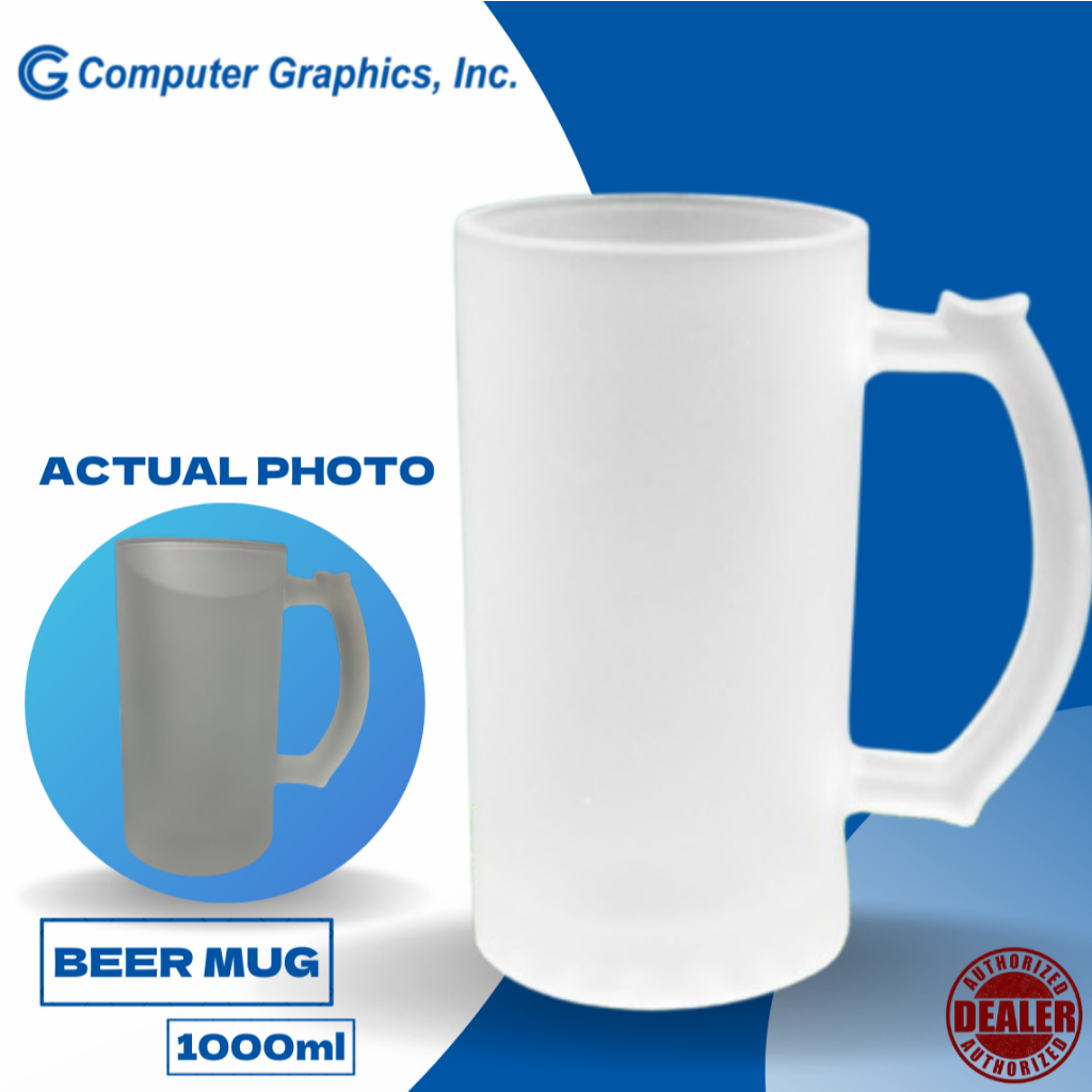 CGI Sublimation Beer Mug 16oz | Shopee Philippines