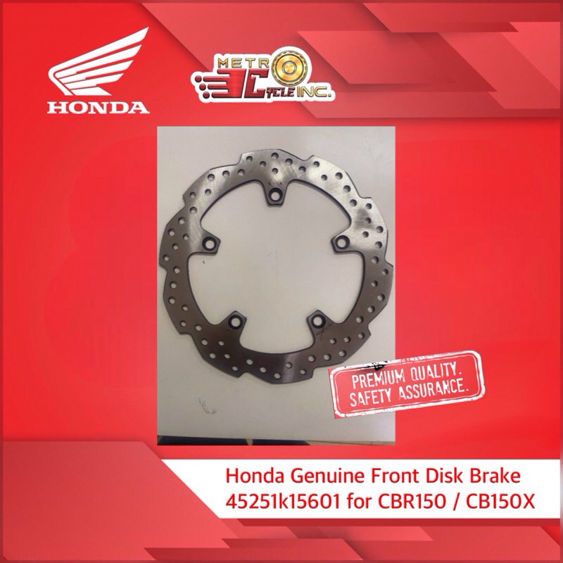 Honda Genuine Front Disk Brake 45251k15601 for CBR150 / CB150X | Shopee ...