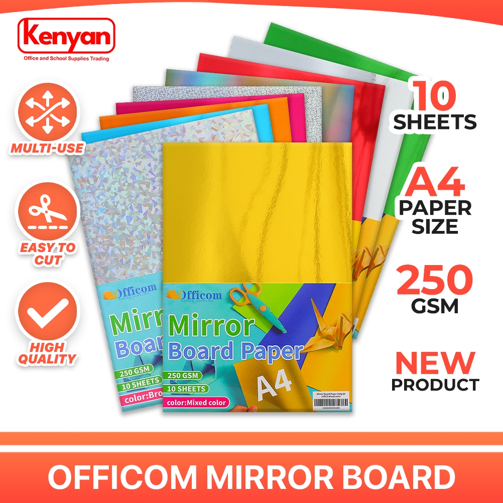 Officom Mirror Board | Crafting Board | Reflective Card Stock | Elegant ...
