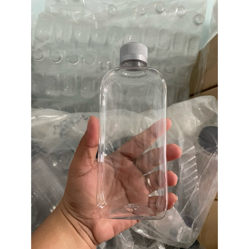 10pcs 350ml Refresh / Flat Bottle gray cap | Shopee Philippines