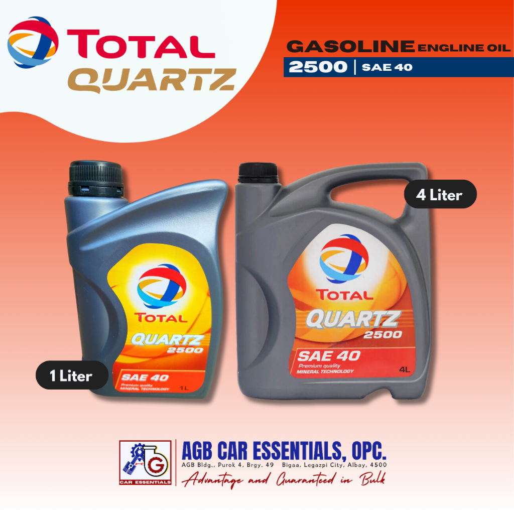 Total Quartz 2500 SAE 40 | Shopee Philippines