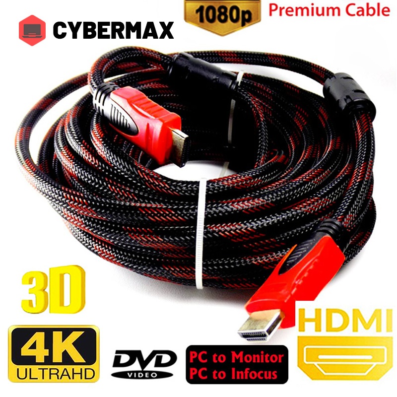 Universal HDMI to HDMI Cable 4K HIGH SPEED 1.5M Audio Adapter For TV ...