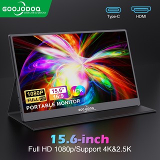 GOOJODOQ 15.6 inch Portable Monitor 1080P Full HD Monitor with Type C ...