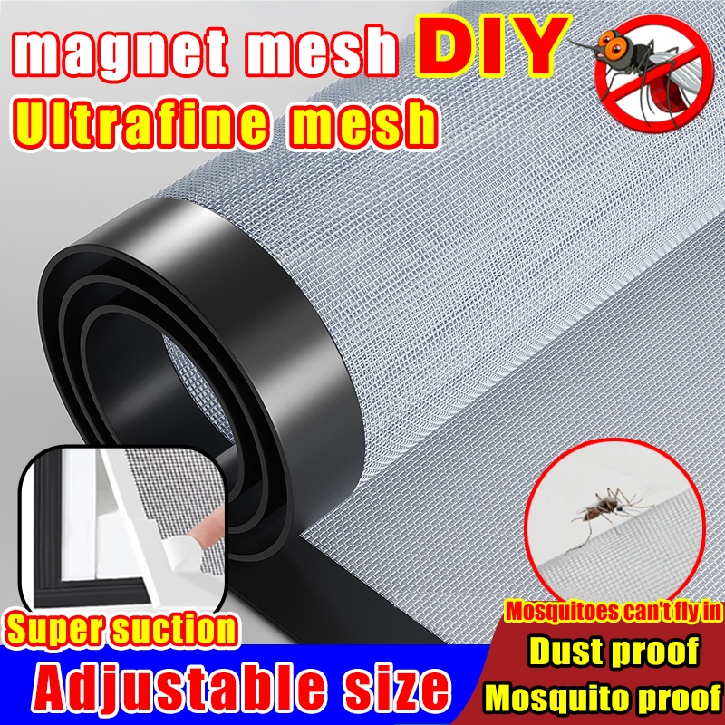 Ultrafine mesh Screen window DIY Cut freely Mosquito/Dust Washable ...