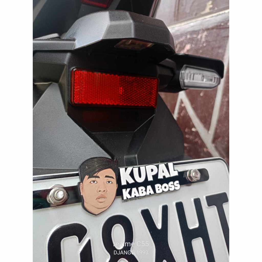 WECAST "kupal ka Ba Boss" by Joel Malupiton Meme Motorcycle Plate Badge ...