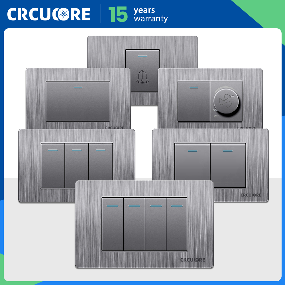 CIRCUCORE 1/2/3 Gang Modern Wall Light Switch | Shopee Philippines