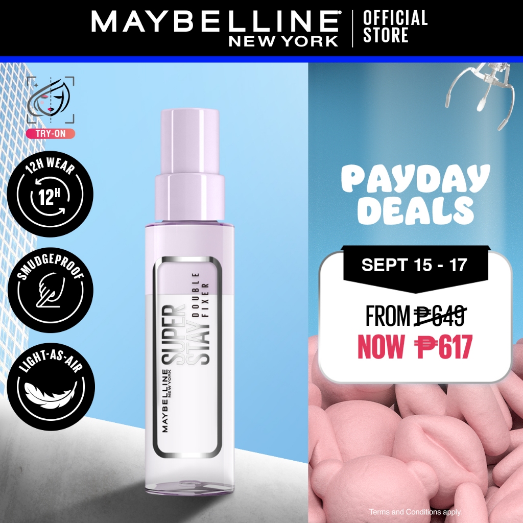 Maybelline Super Stay Double Fixer Setting Spray (55mL) - Lumi Matte ...