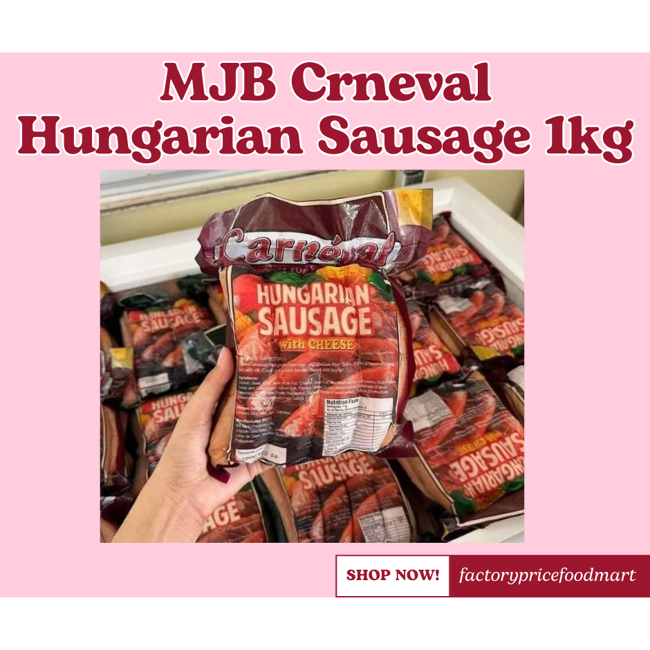 MJB Carneval Hungarian w/ Cheese 1kg | Shopee Philippines