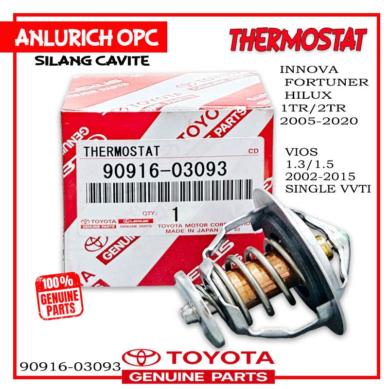 THERMOSTAT TOYOTA INNOVA / HILUX /FORTUNER 1TR,2TR 2005-2015 GAS ...