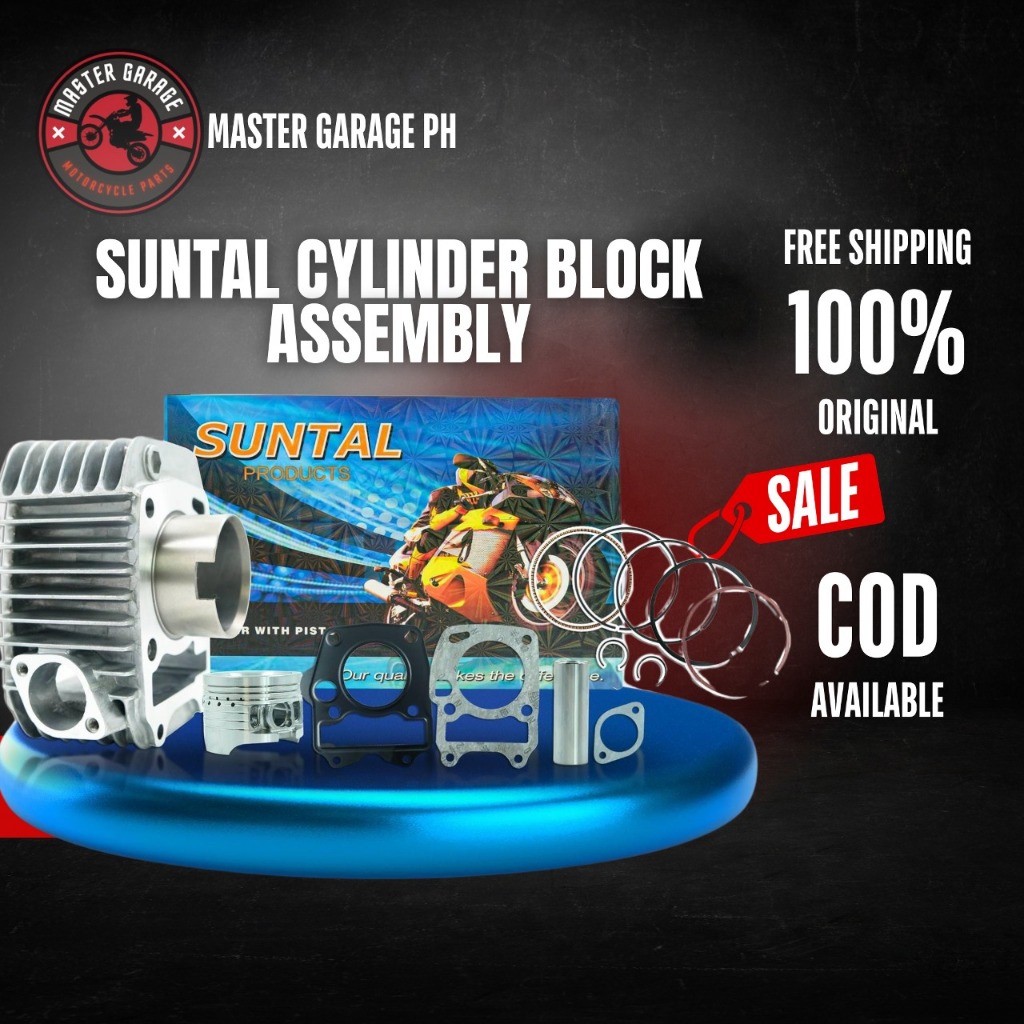 SUNTAL CYLINDER BLOCK W / PISTON KIT SET FOR WAVE110 ALPHA | Shopee ...
