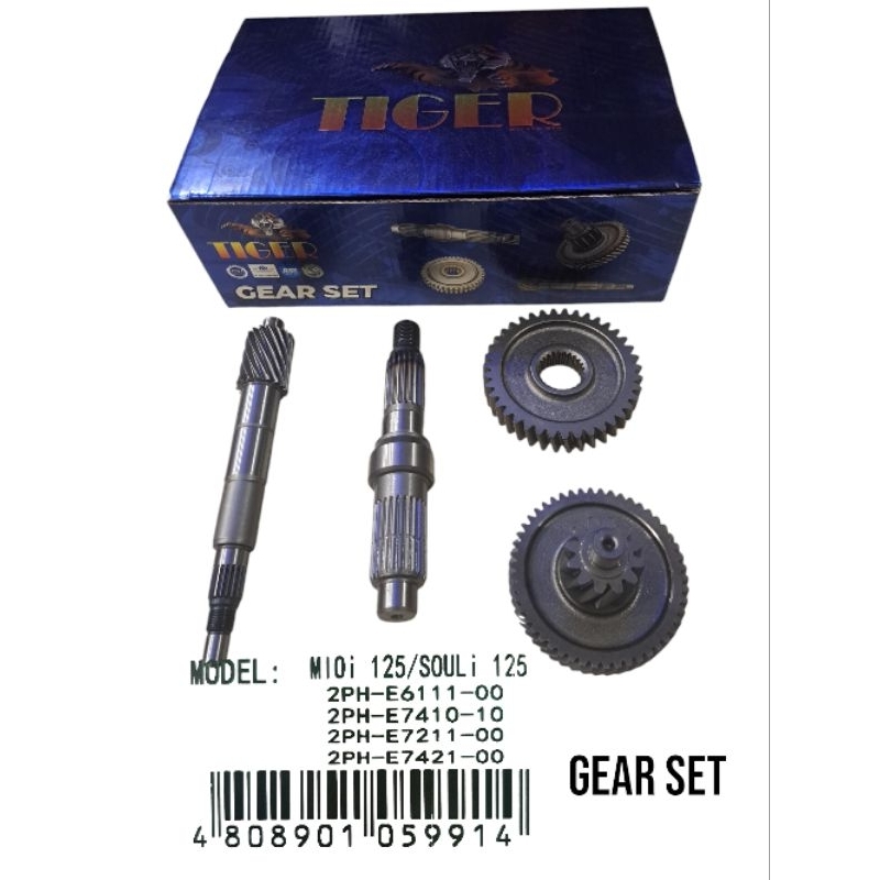 tiger transmission gear set mio i 125/ soul i 125 | Shopee Philippines
