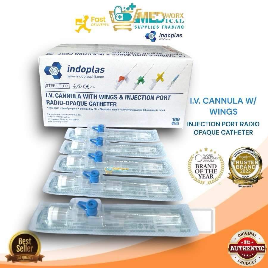 IV Cannula 26G w/ wings & Injection Port - 100 Pieces Per BOX | Shopee ...