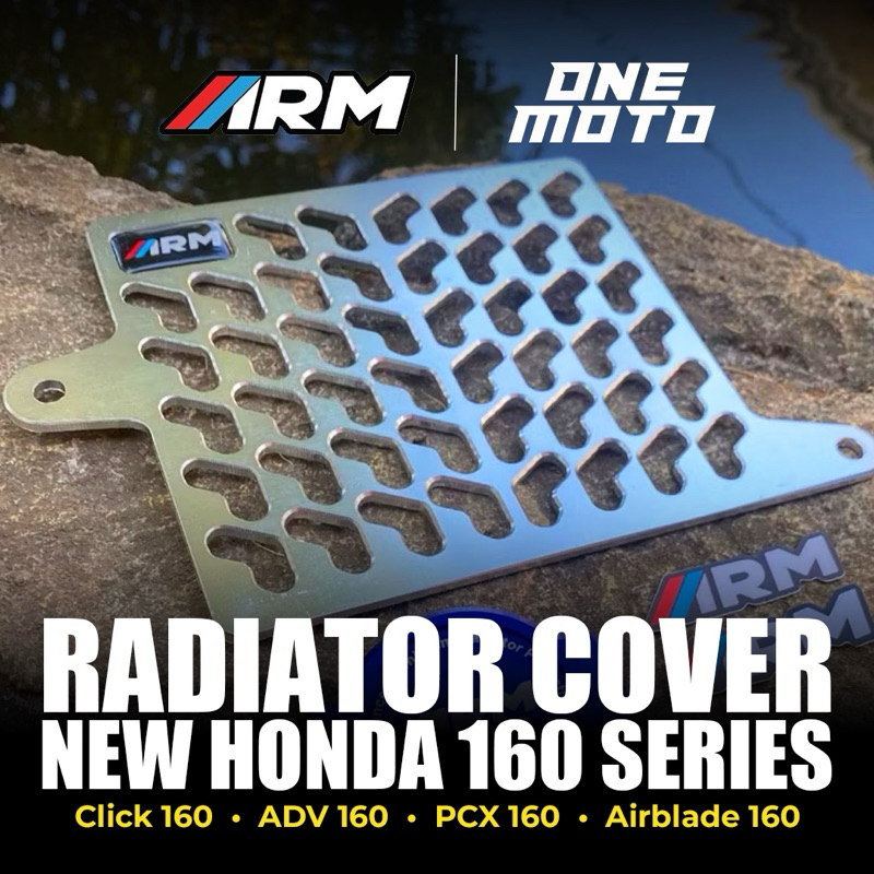 ARM ALUMINUM RADIATOR COVER PRAY PATTERN (ADV 160 / PCX 160 / CLICK 160 ...