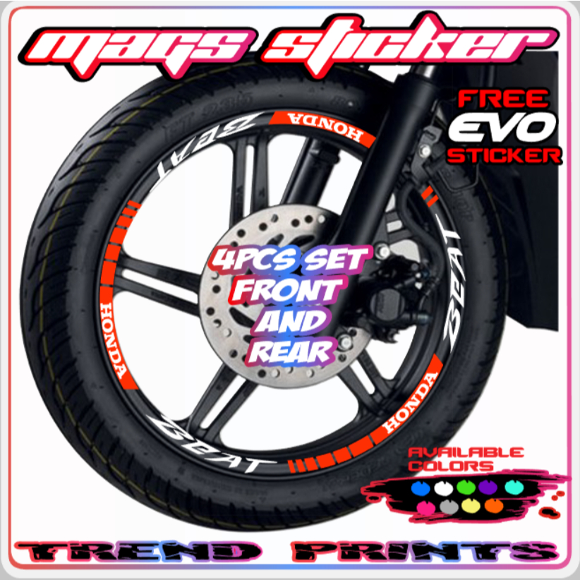 Mags sticker for Honda beat set front and rear | Shopee Philippines