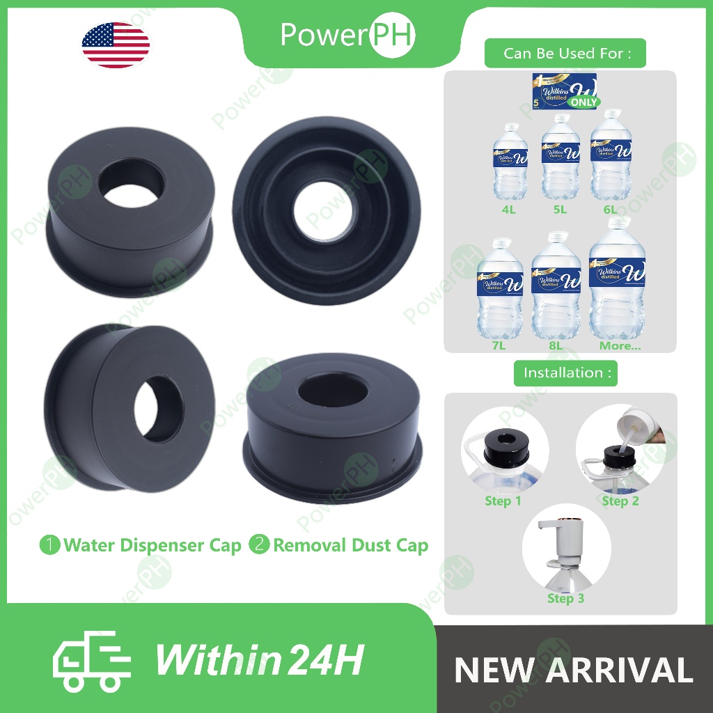 POWERPH Water Dispenser Plastic Transfer Bottle Cap For 4L 5L 6L 7L 8L ...