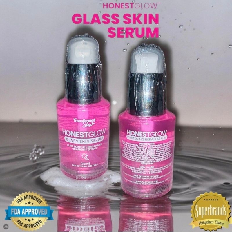 Honestglow Pink Serum with Clair Blanche Niacinamide Bearberry Extract ...
