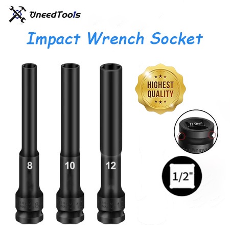 1/2"Hex Impact Wrench Socket Set Impact Drive Extension Socket Set ...