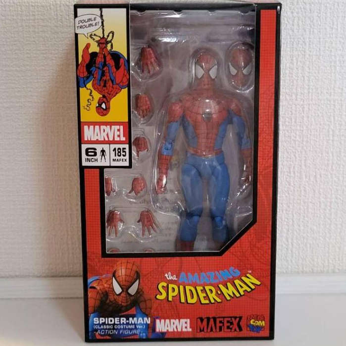MAFEX No.185 SPIDER-MAN Spider-Man (CLASSIC COSTUME Ver.) Height approx. 155mm Non-scale painted ...