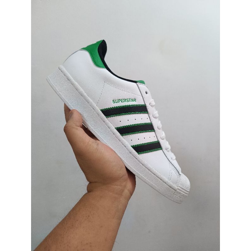 MENS ORIGINAL SUPERSTAR GREEN TAB | Shopee Philippines