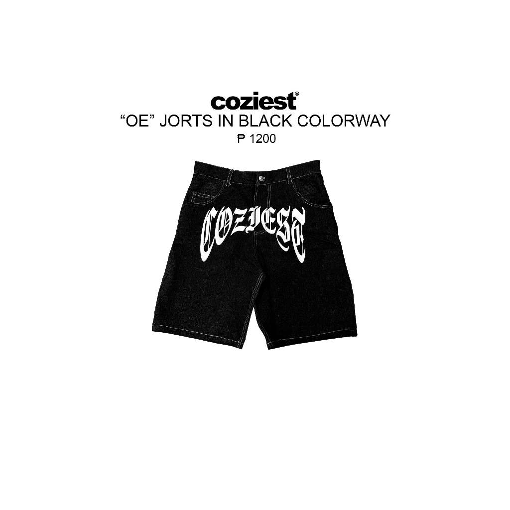 Coziest® "OE" Jorts in Black Colorway | Shopee Philippines