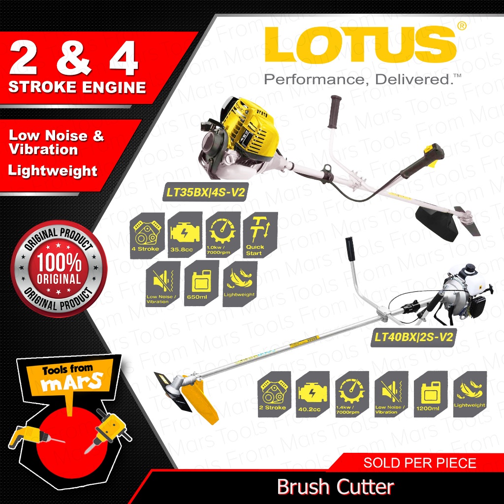 LOTUS Brush Cutter Grass 2 Stroke / 4 Stroke Grass Cutter/Trimmer Lawn ...