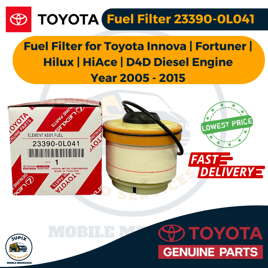Toyota Fuel Filter for Innova | Fortuner | Hilux | HiAce D4D Diesel ...
