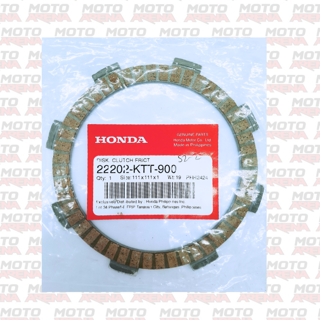 TMX 150 SUPREMO DISK, CLUTCH FRICTION HGP (GENUINE: 22202-KTT-900 ...