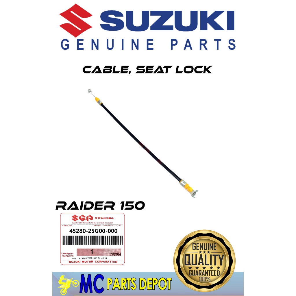 CABLE SEAT LOCK R150 (45280-25G00-000) | Shopee Philippines
