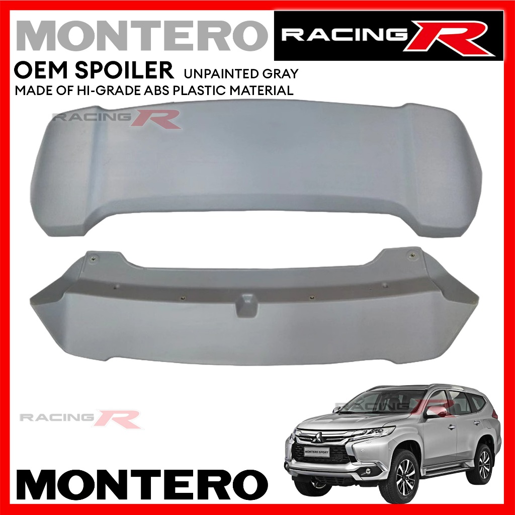 Mitsubishi Montero Sport 2016 to 2019 OEM Spoiler UNPAINTED 2016 2017 ...