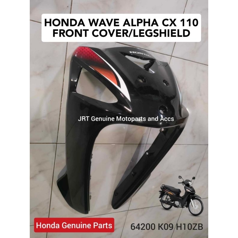 Honda Wave Alpha CX 110 Genuine Original Front Cover Legshield Black ...