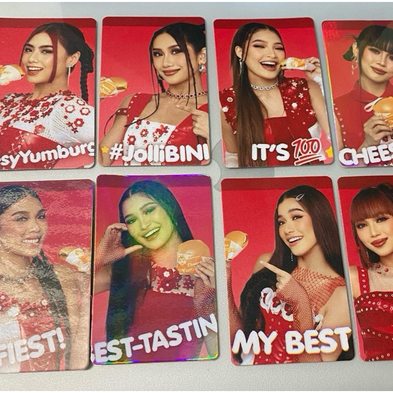 JOLLIBINI Fanmade Photocards (Maloi, Mikha, Colet, Jhoanna) / BINI ...