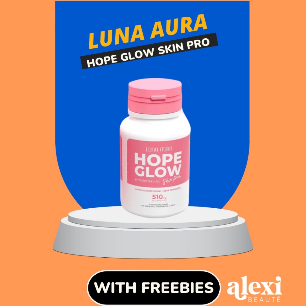 HOPE GLOW by Luna Aura Glutathione Capsule HG SKIN PRO FDA Approved 30 ...