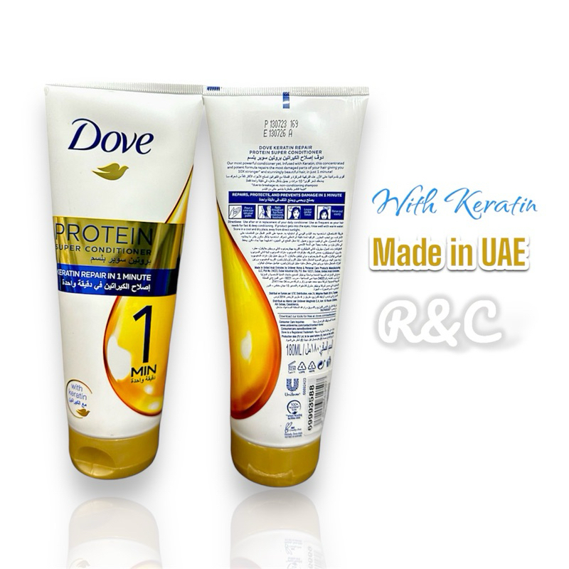 Dove Protein Super Conditioner with KERATIN 180ml, Made in UAE (per ...