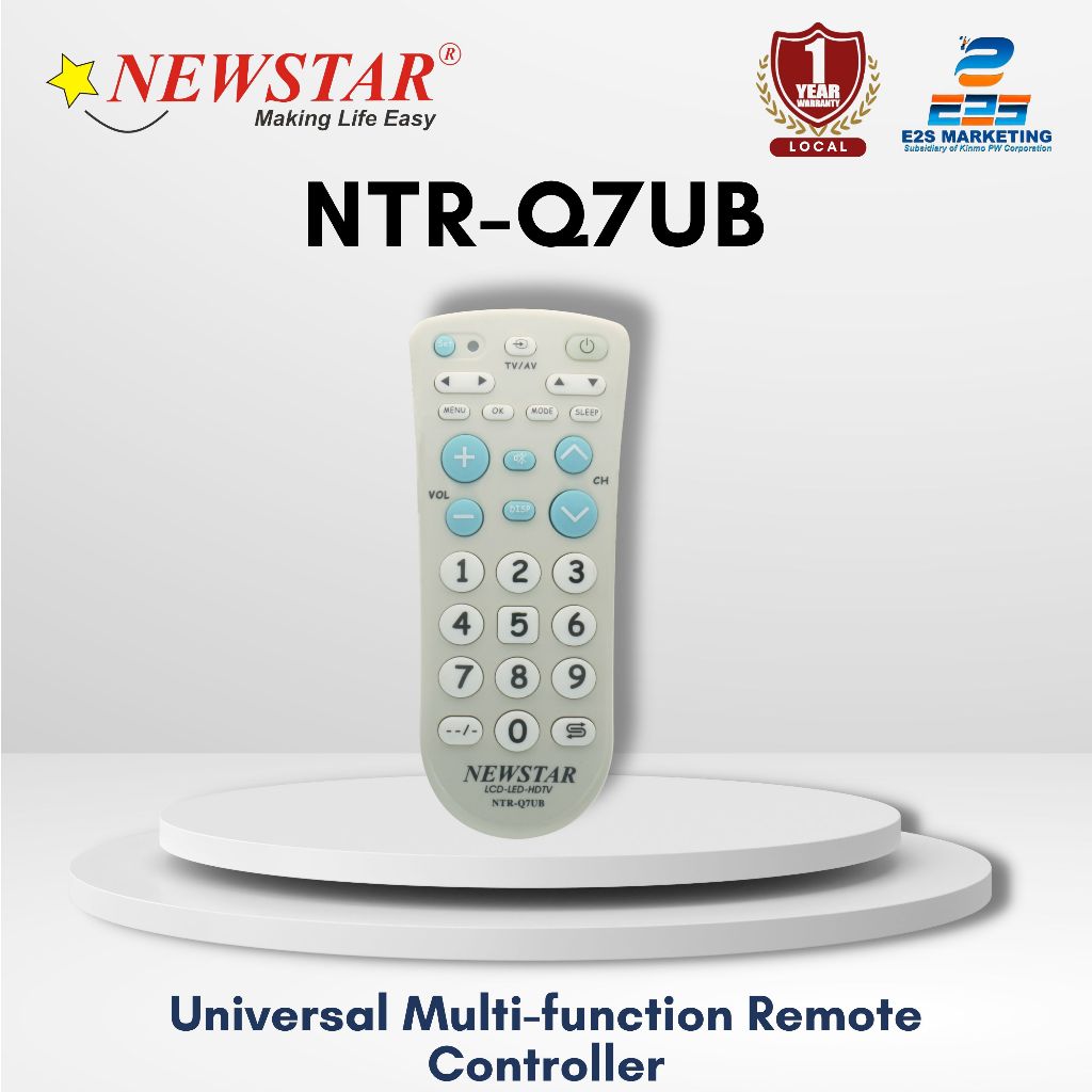 Newstar Universal Multi-function Remote Controller NTR-Q7UB (Blue ...