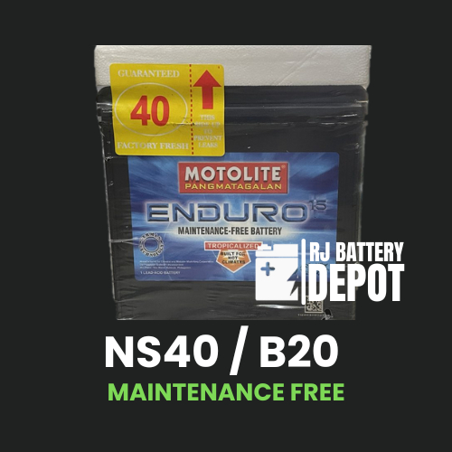 NS40 / B20 MOTOLITE ENDURO BATTERY | Shopee Philippines