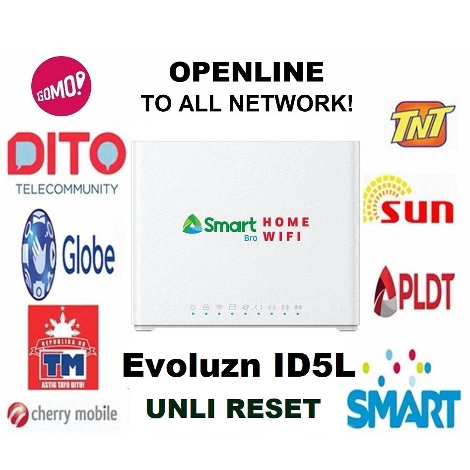 OPENLINE SMART Bro Home WiFi CAT6 LTE-Advanced (Evoluzn ID5L) Modem | Shopee Philippines