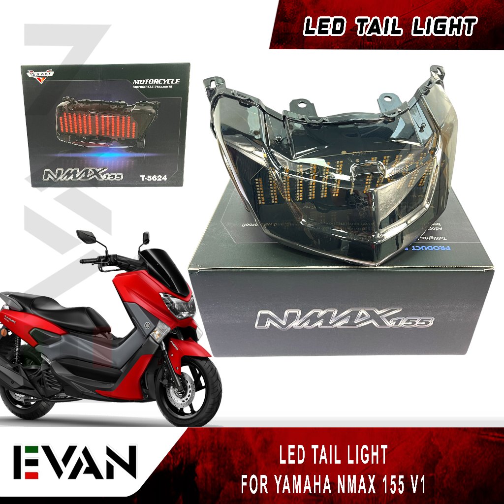 EVAN.SHOP LED TAIL LIGHT FOR YAMAHA NMAX 155 VERSION 1 | Shopee Philippines