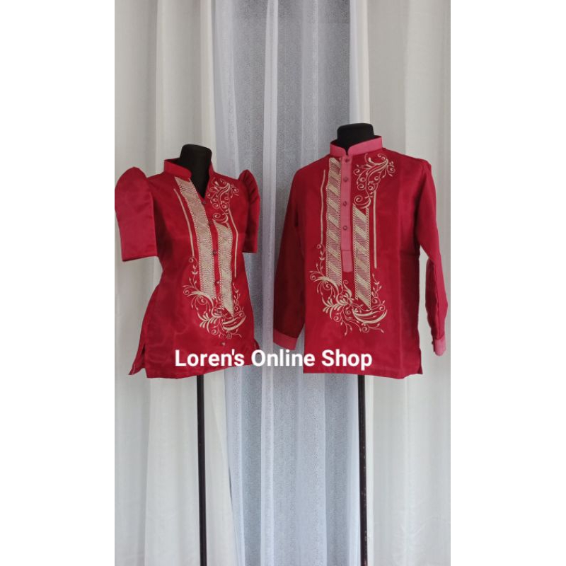 Colored Barong and Filipiniana Blouse | Shopee Philippines