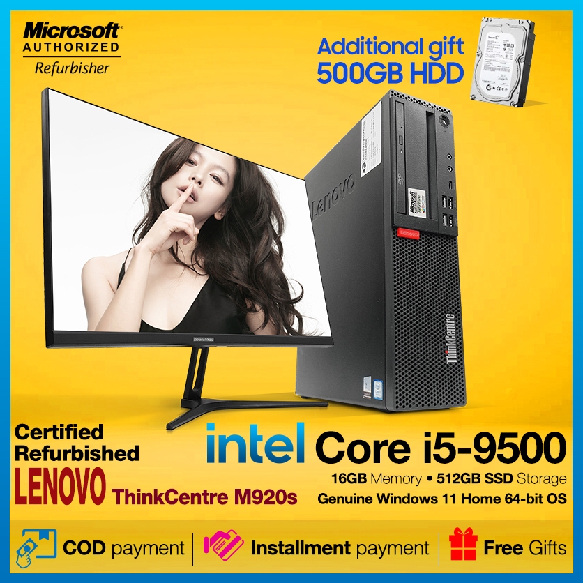 Top Brand PC Desktop Computer Full Set - Intel i5 9th 8th 6th LED ...