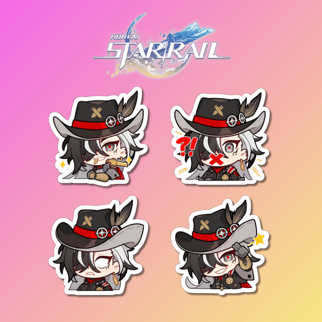 Honkai: Star Rail Boothill Emoji Sticker Set (4pcs) | Shopee Philippines