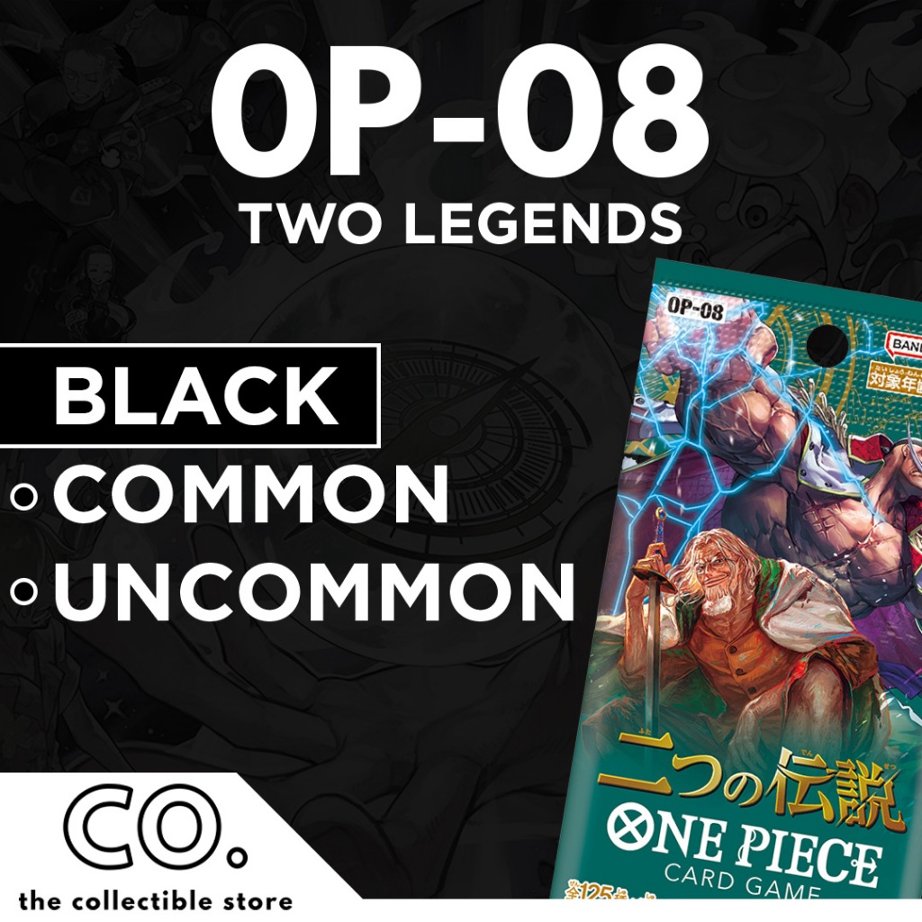 ONE PIECE CARD GAME -OP08 Two Legends Black deck Common and Uncommon (Singles Only) | Shopee ...