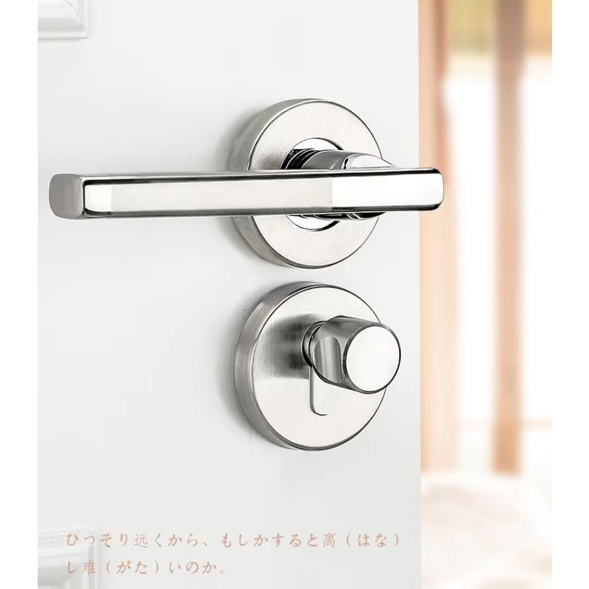 Home bedroom mechanical door lock light luxury 304 stainless steel ...