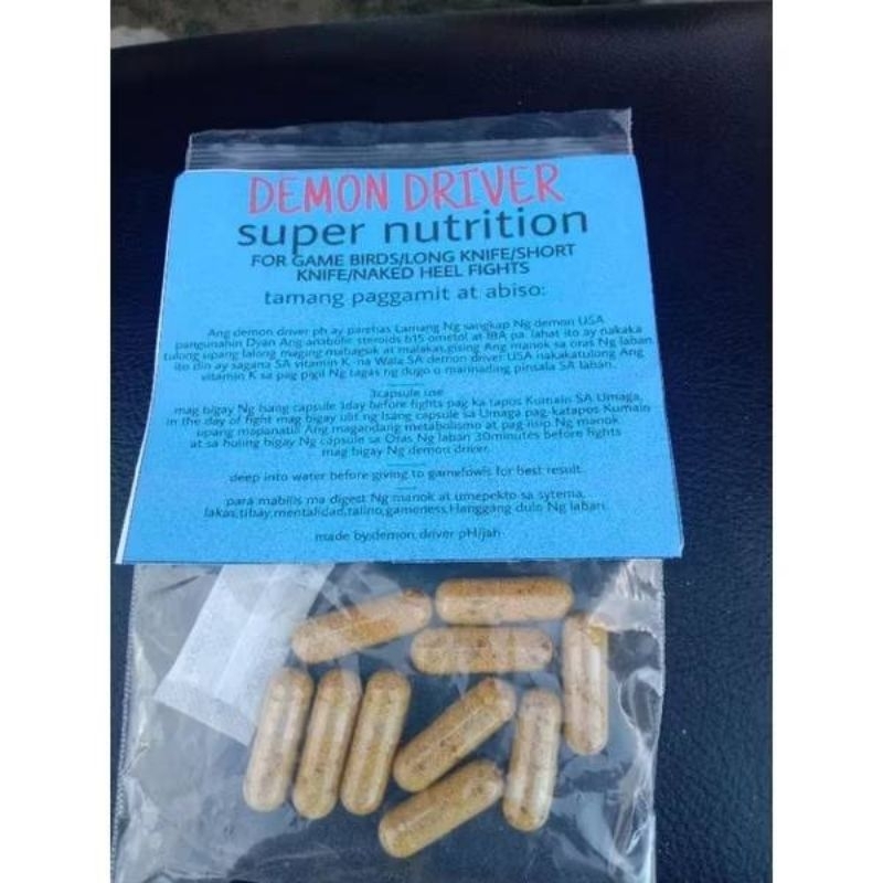 DEMON DRIVER PH WITH ANABOL 10PCS FOR FIGHTING GAME FOWLS | Shopee ...