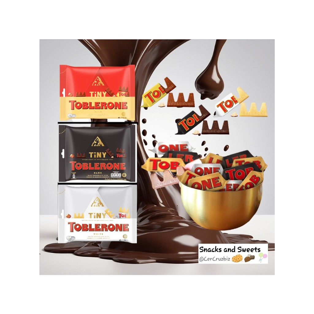 Toblerone Tiny 200g, in 5/10/20 packs (good until 2025 June) | Shopee ...