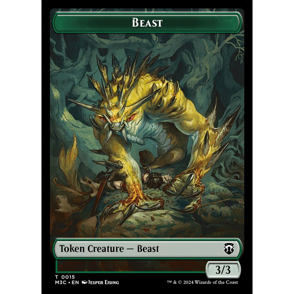 MTG Singles: Beast (0015) // Insect (0025) Double-Sided Token ...