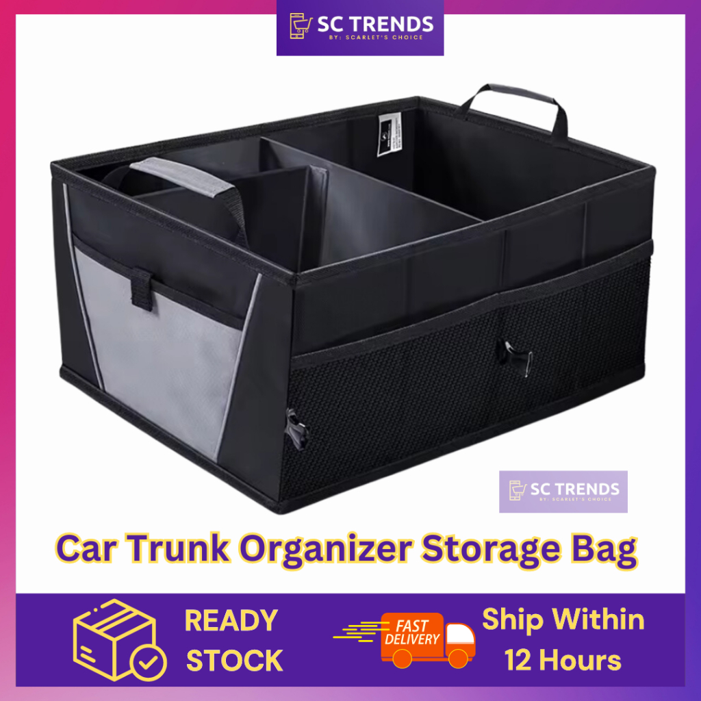 SC Trends Car Trunk Organizer Large High-Quality Oxford Fabric Car ...