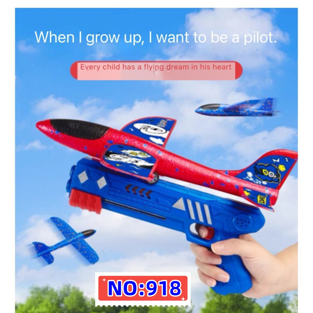 kid's Flying toy Bamboo Dragonfly Gun Toys for boys Glowing Aircraft ...